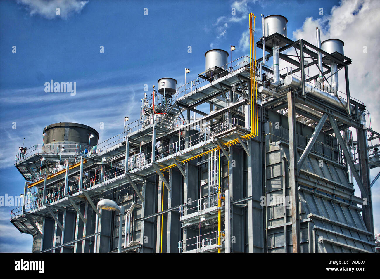 UNITED STATES - August 31, 2017: The new Panda Power plant is now up ...