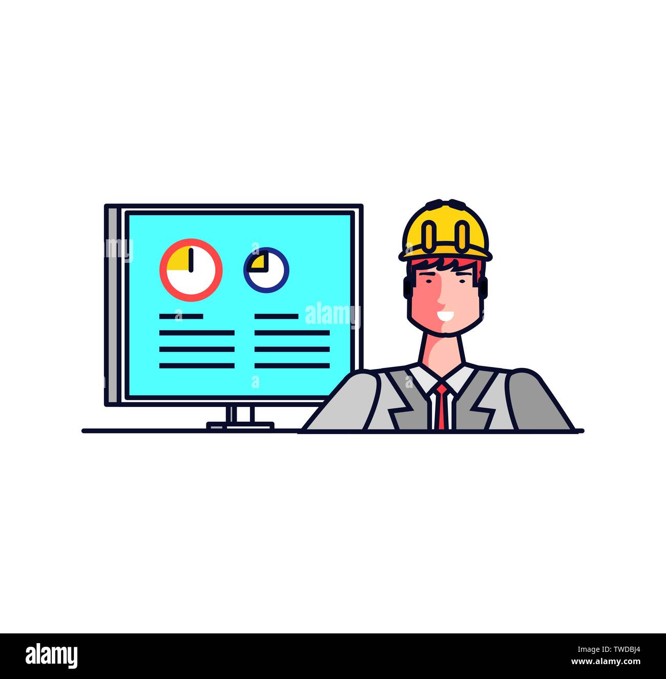 Worker design, Working occupation person job corporate employee and ...