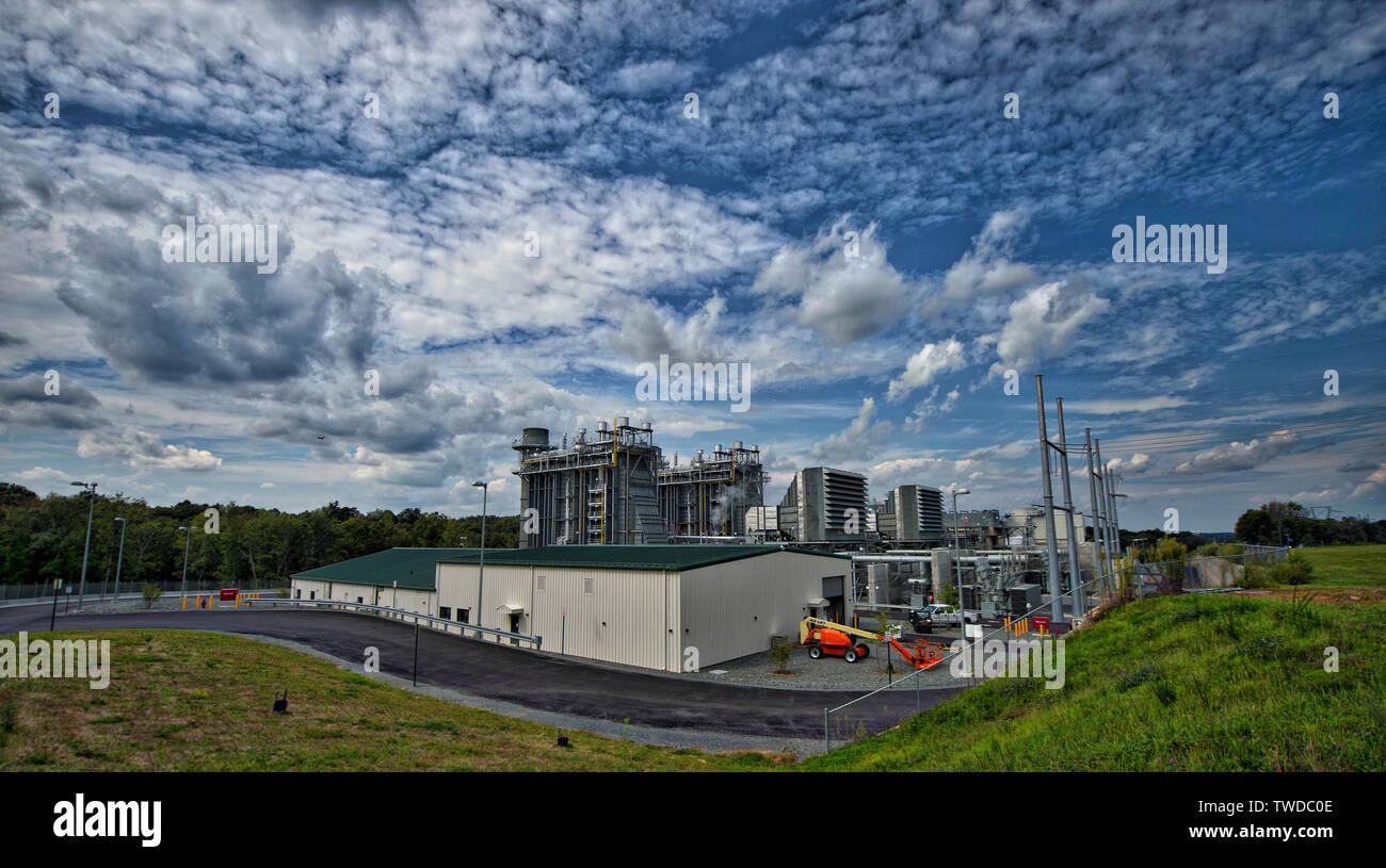 UNITED STATES - August 31, 2017: The new Panda Power plant is now up ...