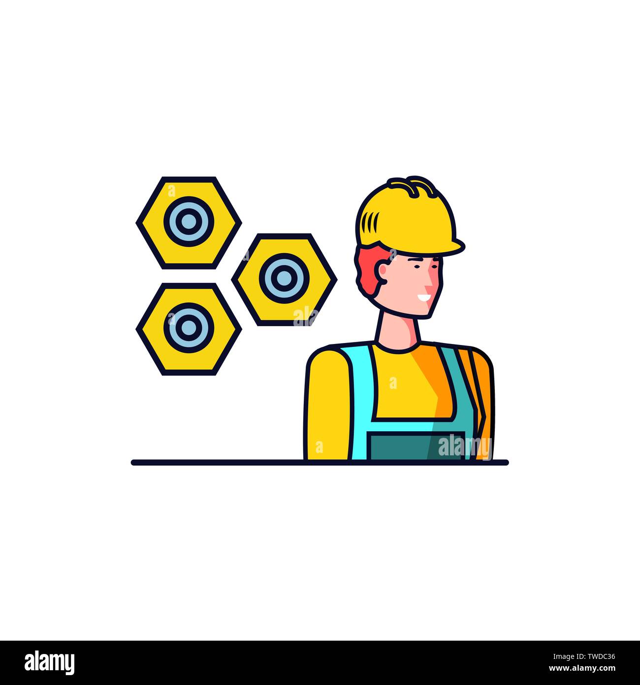 Worker design, Working occupation person job corporate employee and ...