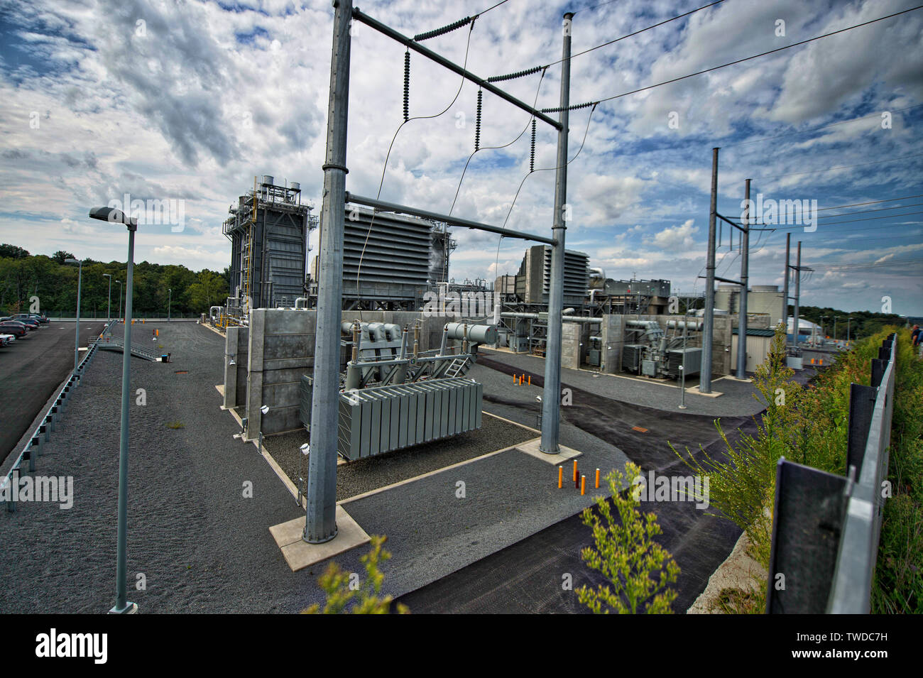 UNITED STATES - August 31, 2017: The new Panda Power plant is now up ...
