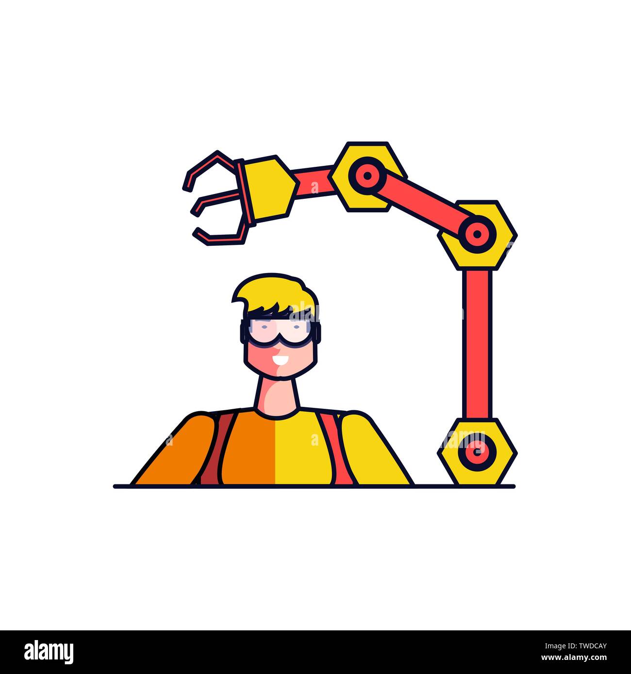 Worker design, Working occupation person job corporate employee and ...