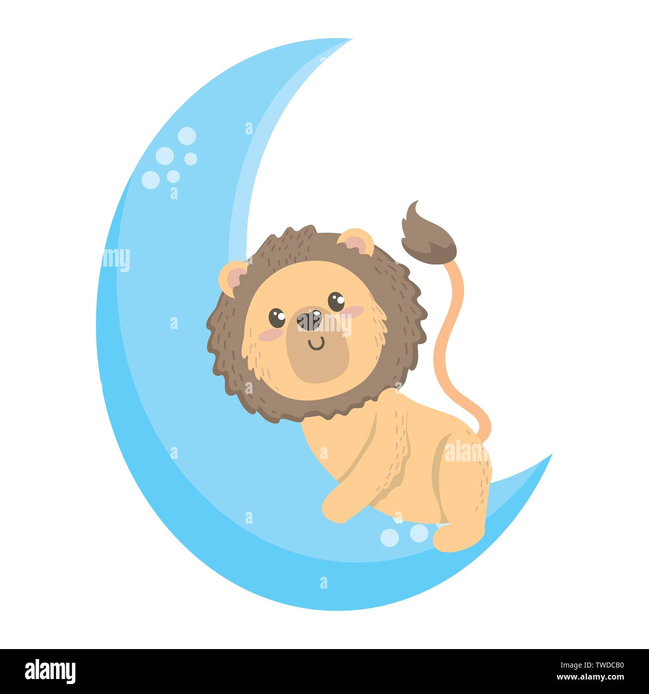 Lion cartoon design, Animal cute zoo life nature and fauna theme Vector ...