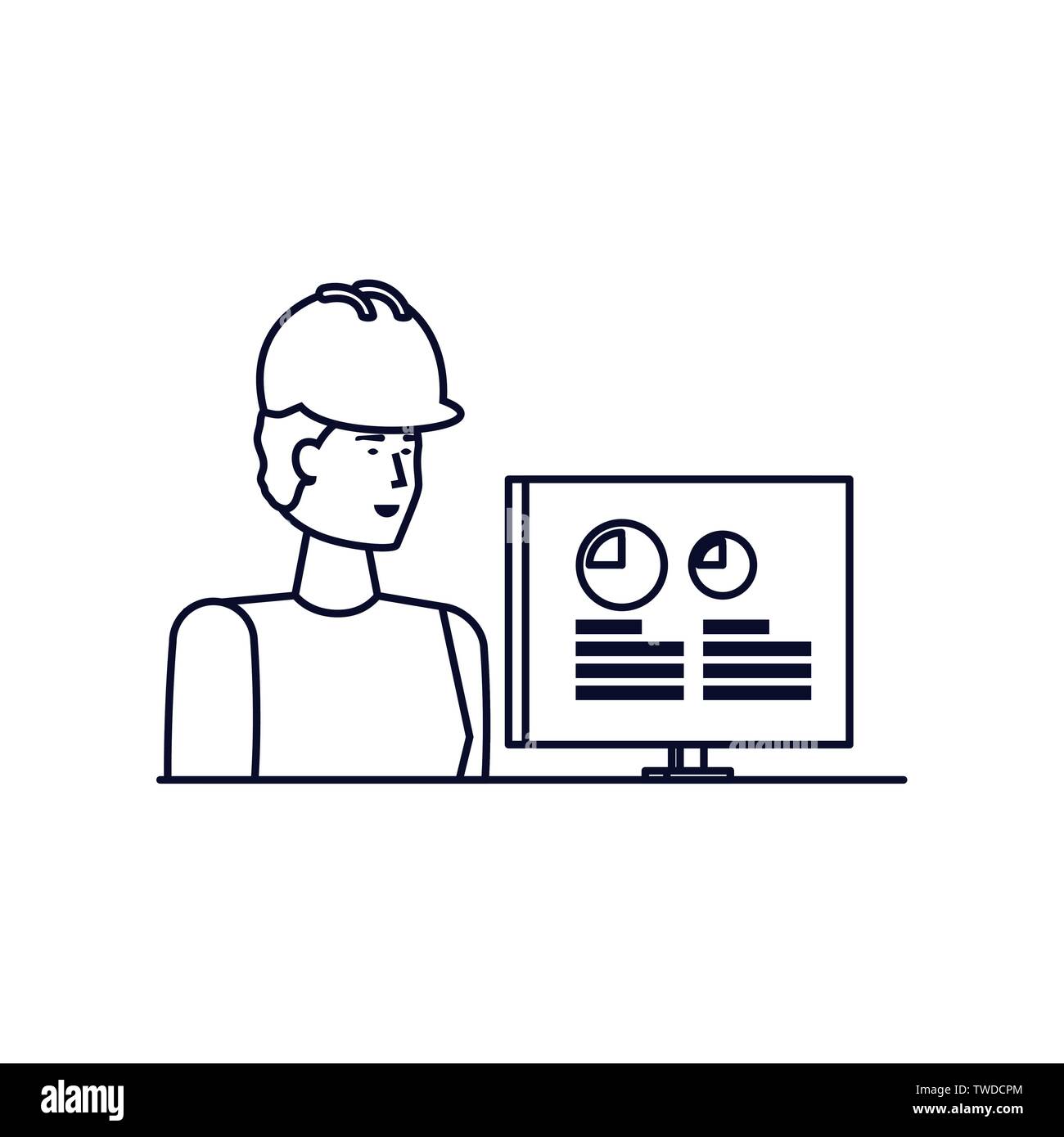 Worker design, Working occupation person job corporate employee and ...