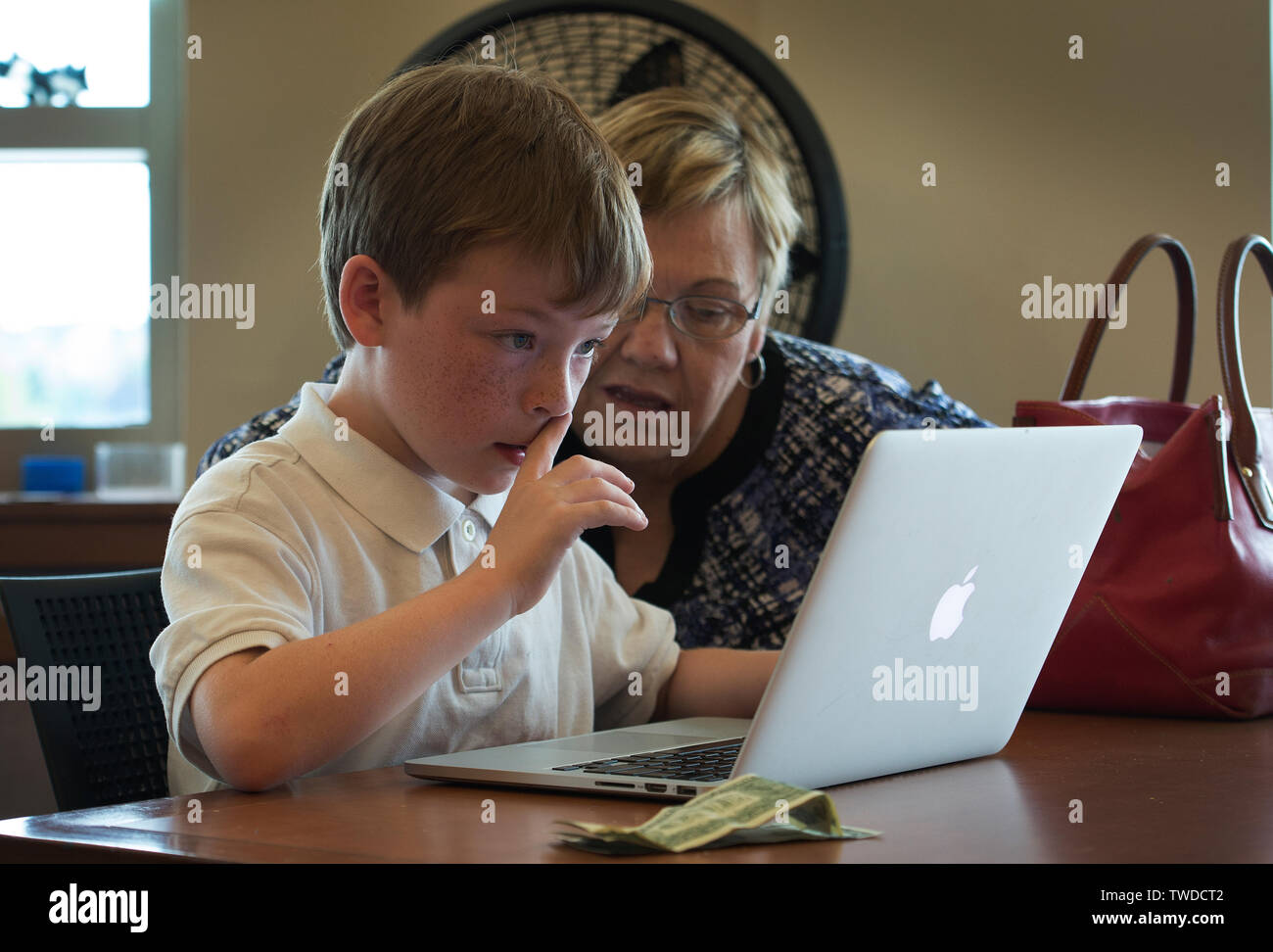 UNITED STATES - August 31, 2017: The new Gum Springs Library is a great ...
