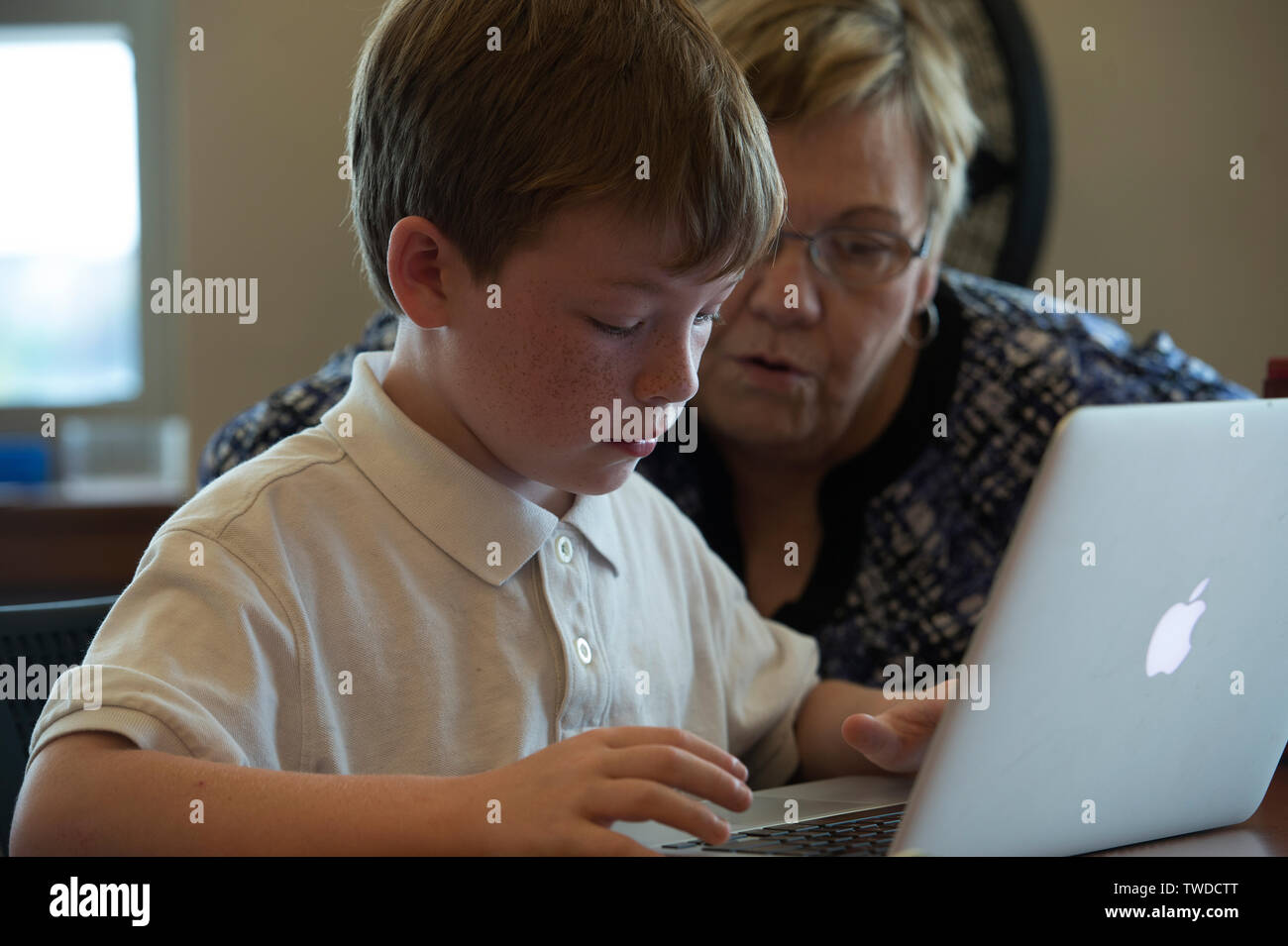 UNITED STATES - August 31, 2017: The new Gum Springs Library is a great ...