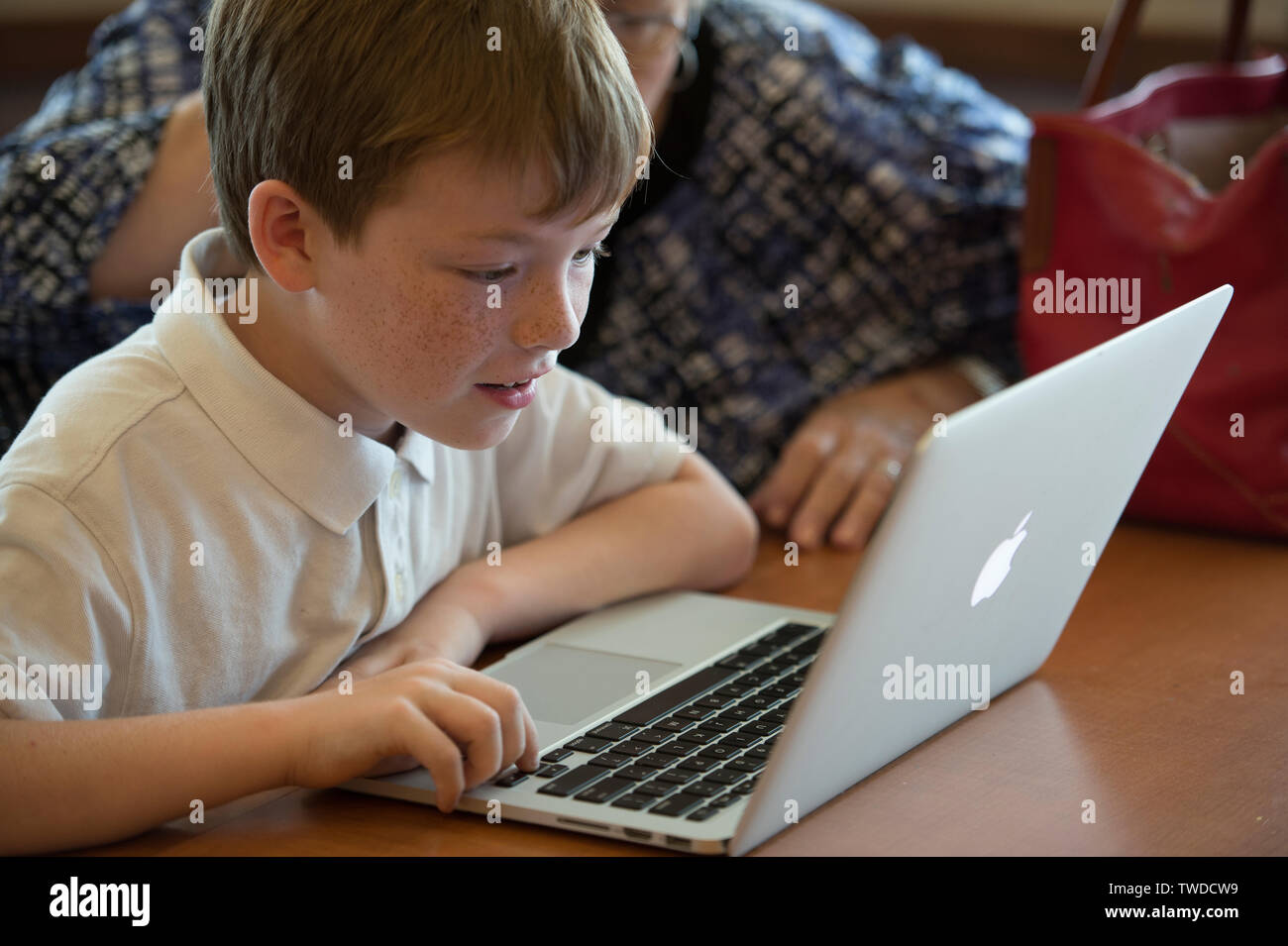 UNITED STATES - August 31, 2017: The new Gum Springs Library is a great ...