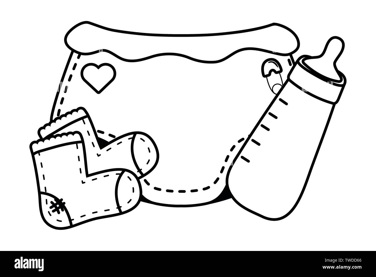 Baby symbol design, Childhood infant birth decoration present little ...