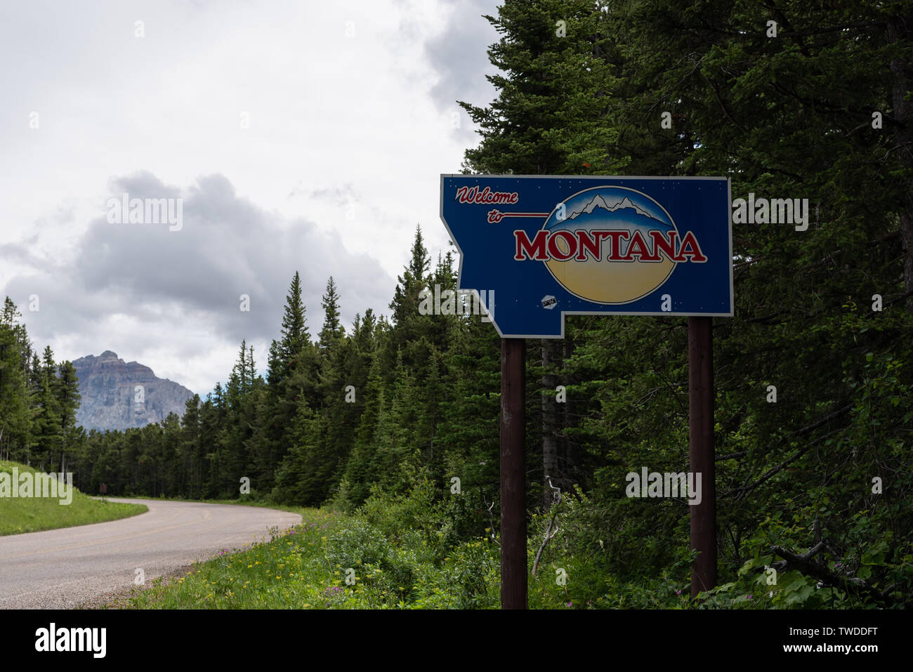Welcome to montana sign hi-res stock photography and images - Alamy