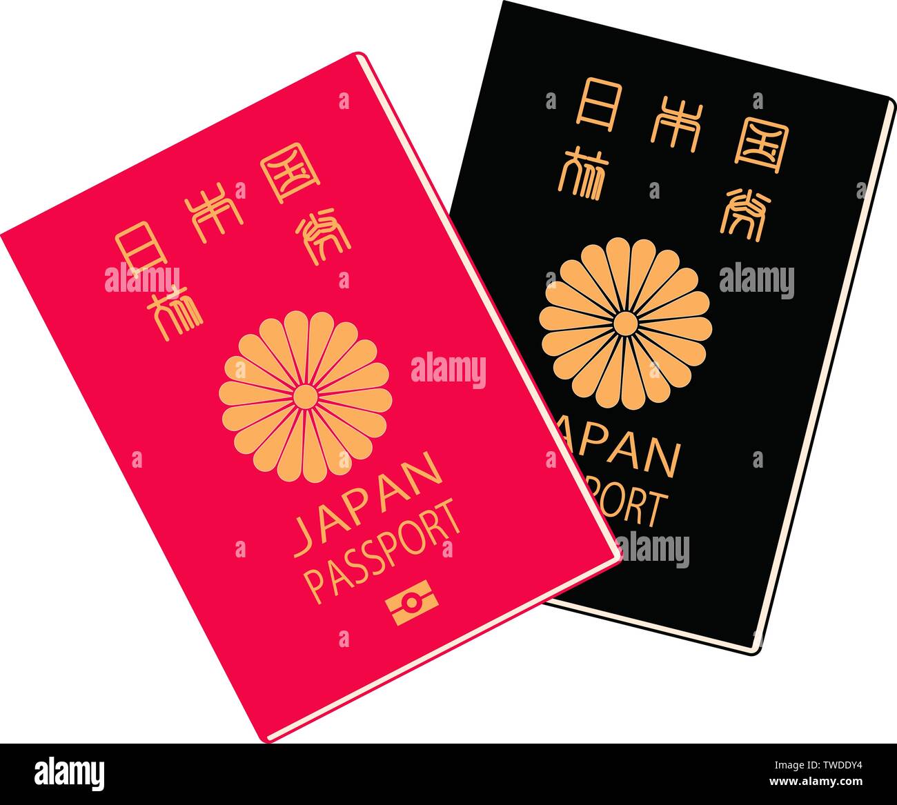 This is a Illustration of Japanese passport Stock Vector Image & Art ...