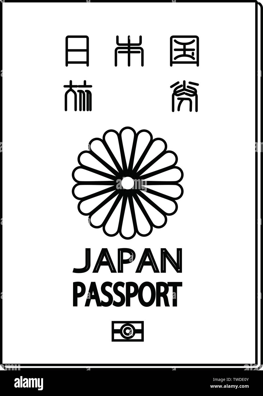This is a Illustration of Japanese passport Stock Vector Image & Art ...