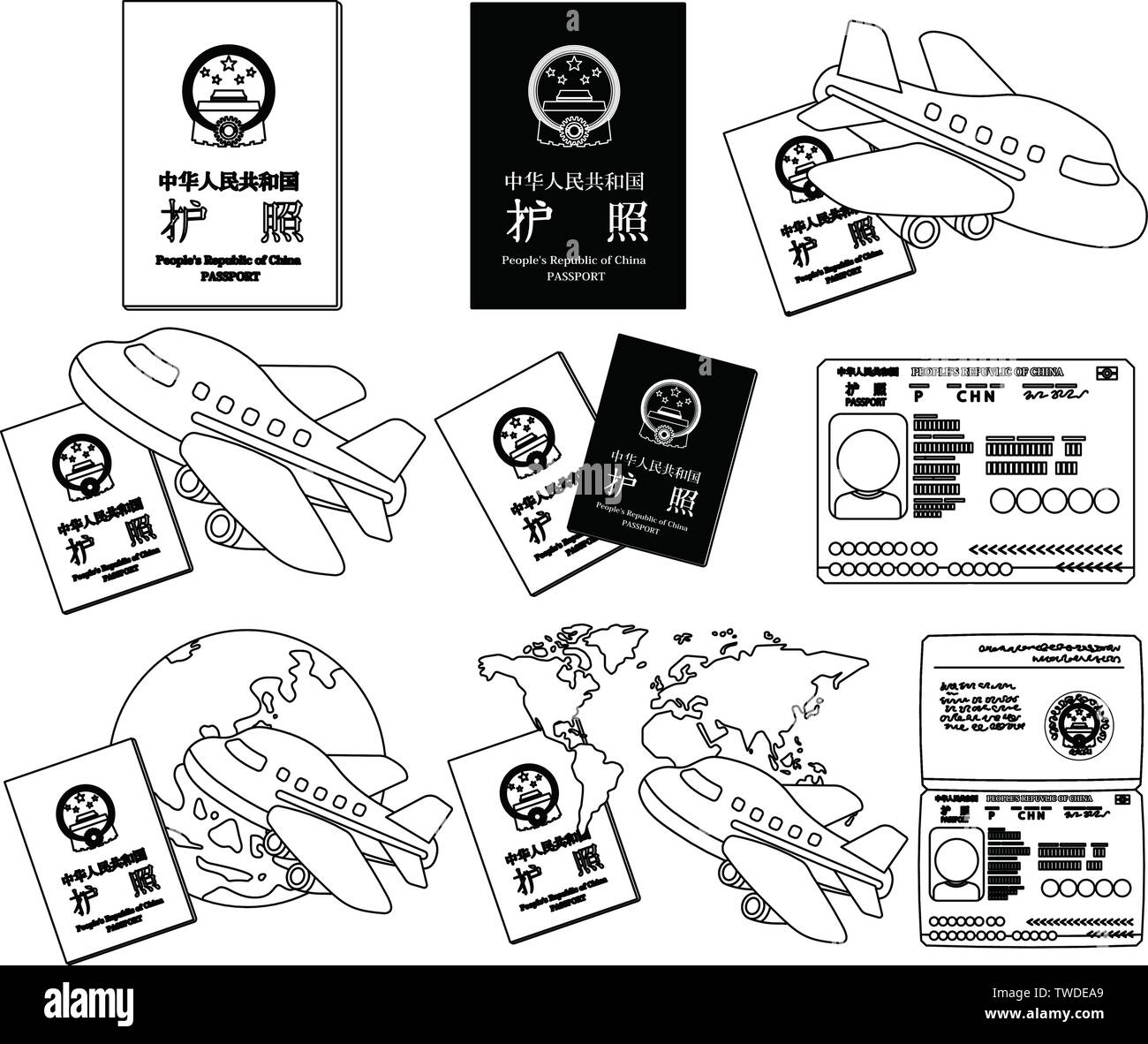 Chinese immigration card hi-res stock photography and images - Alamy