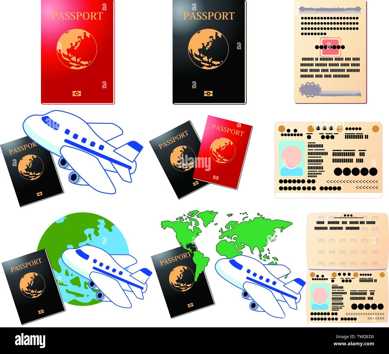 This is the Illustration of a passport Stock Vector Image & Art - Alamy