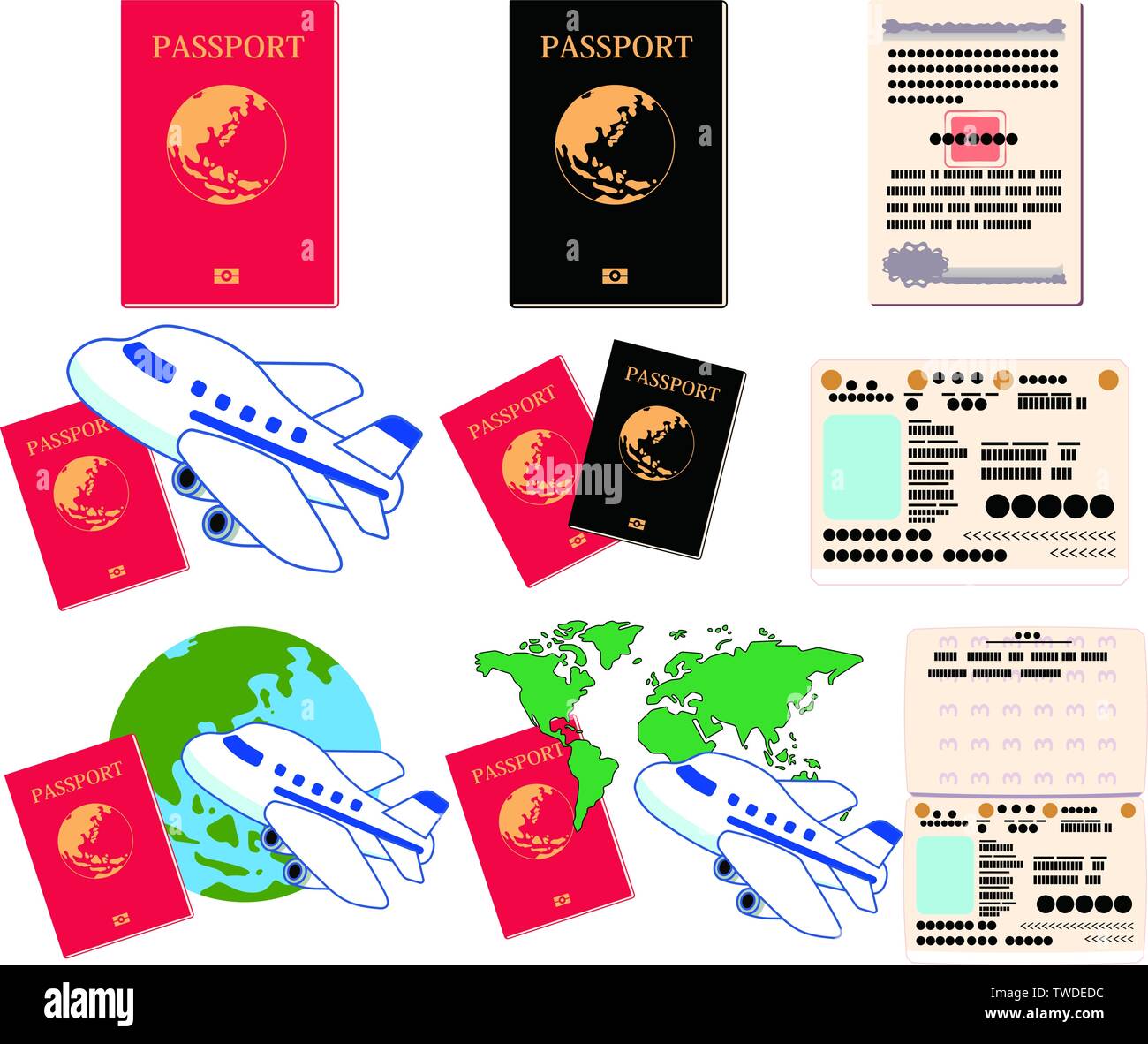 This is the Illustration of a passport Stock Vector Image & Art - Alamy