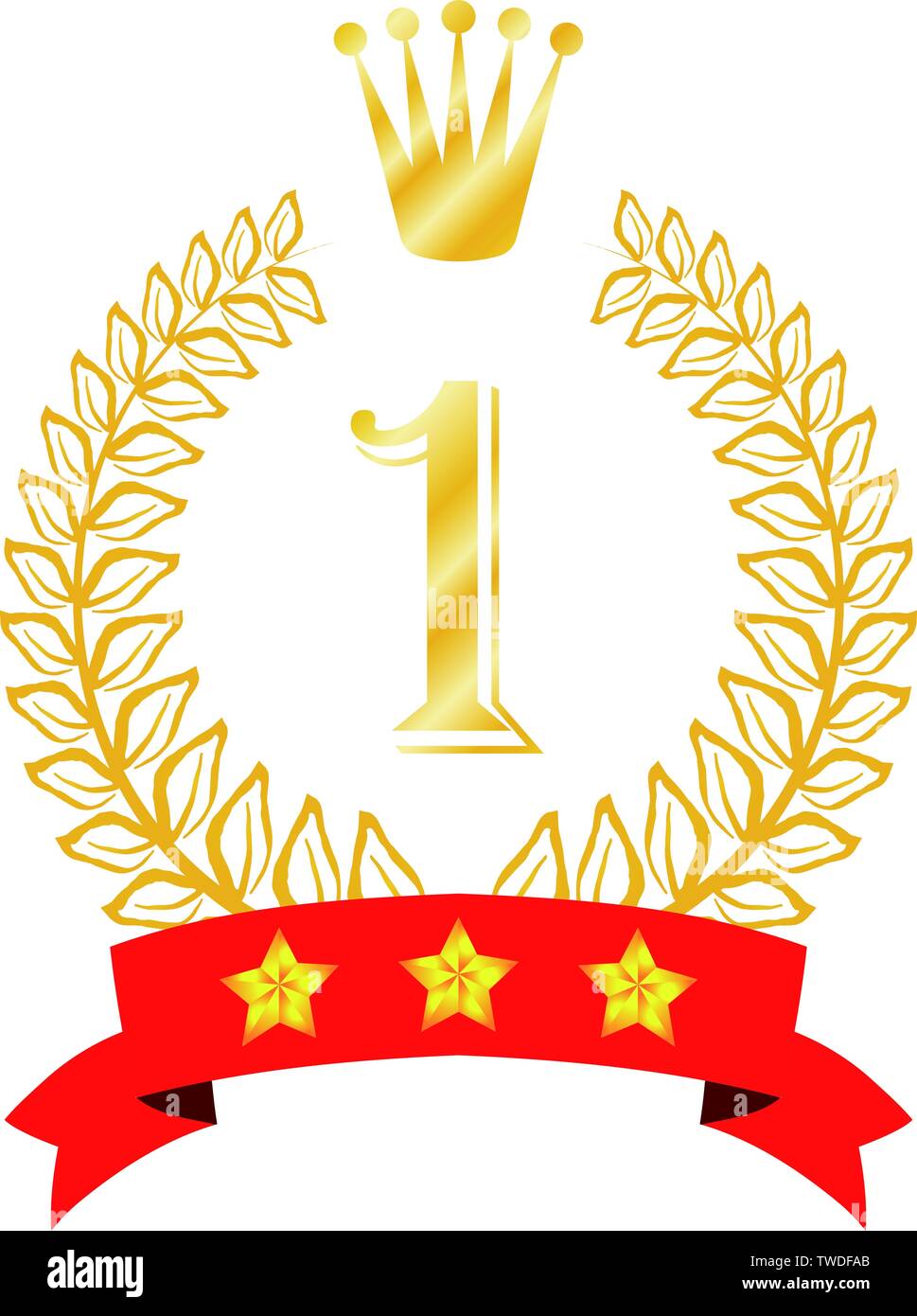 This is the Illustration of a luxurious laurel to honor Stock Vector ...