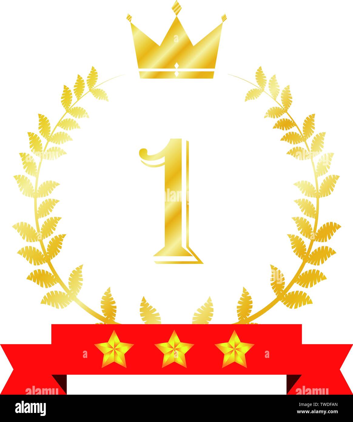 This is the Illustration of a luxurious laurel to honor Stock Vector ...