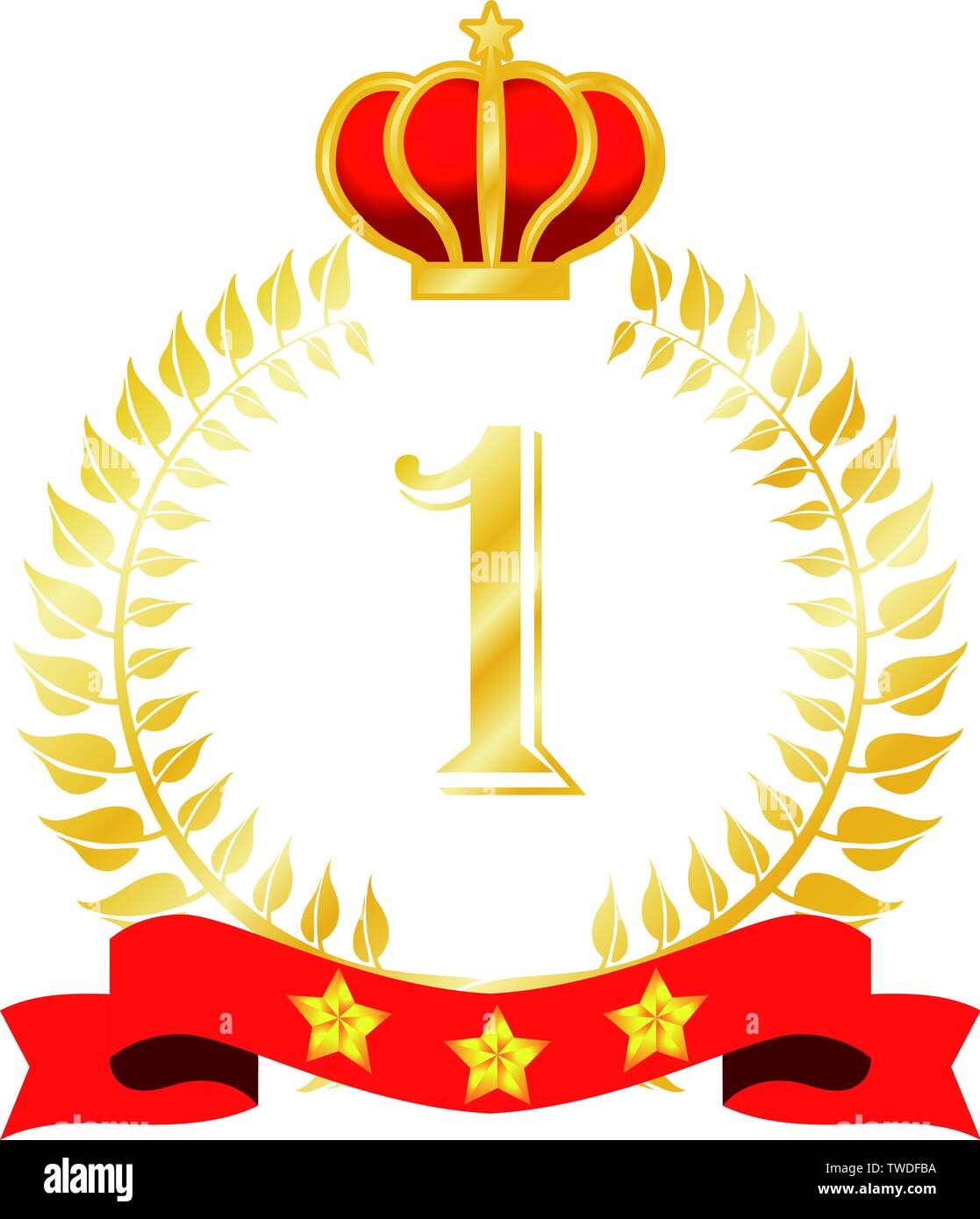 This is the Illustration of a luxurious laurel to honor Stock Vector ...