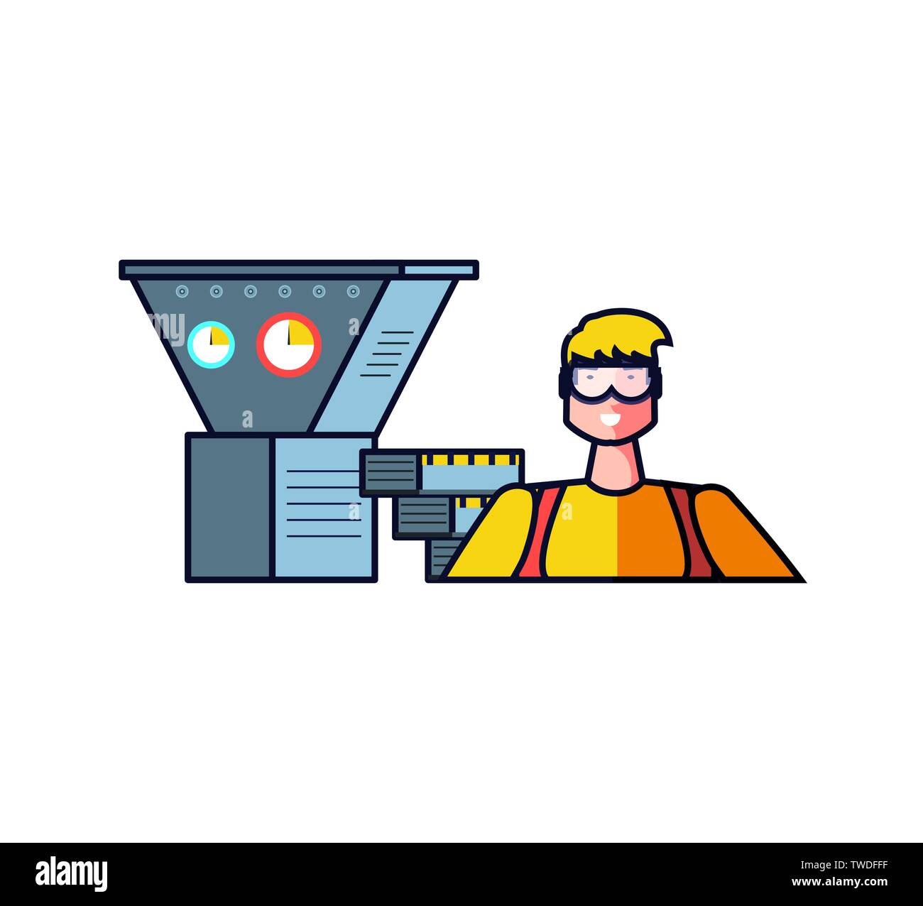 Worker design, Working occupation person job corporate employee and ...