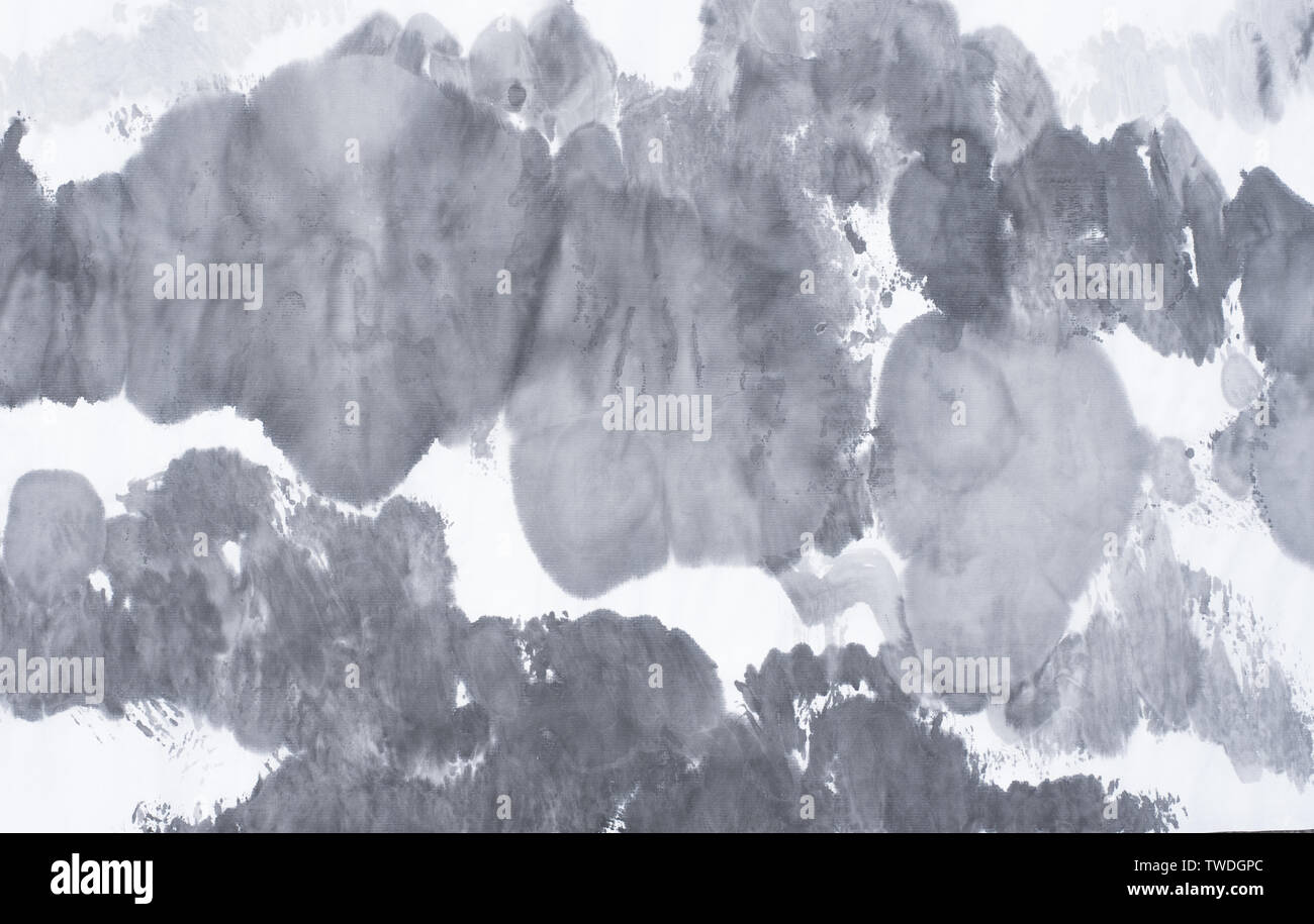 Abstract landscape ink background Stock Photo - Alamy