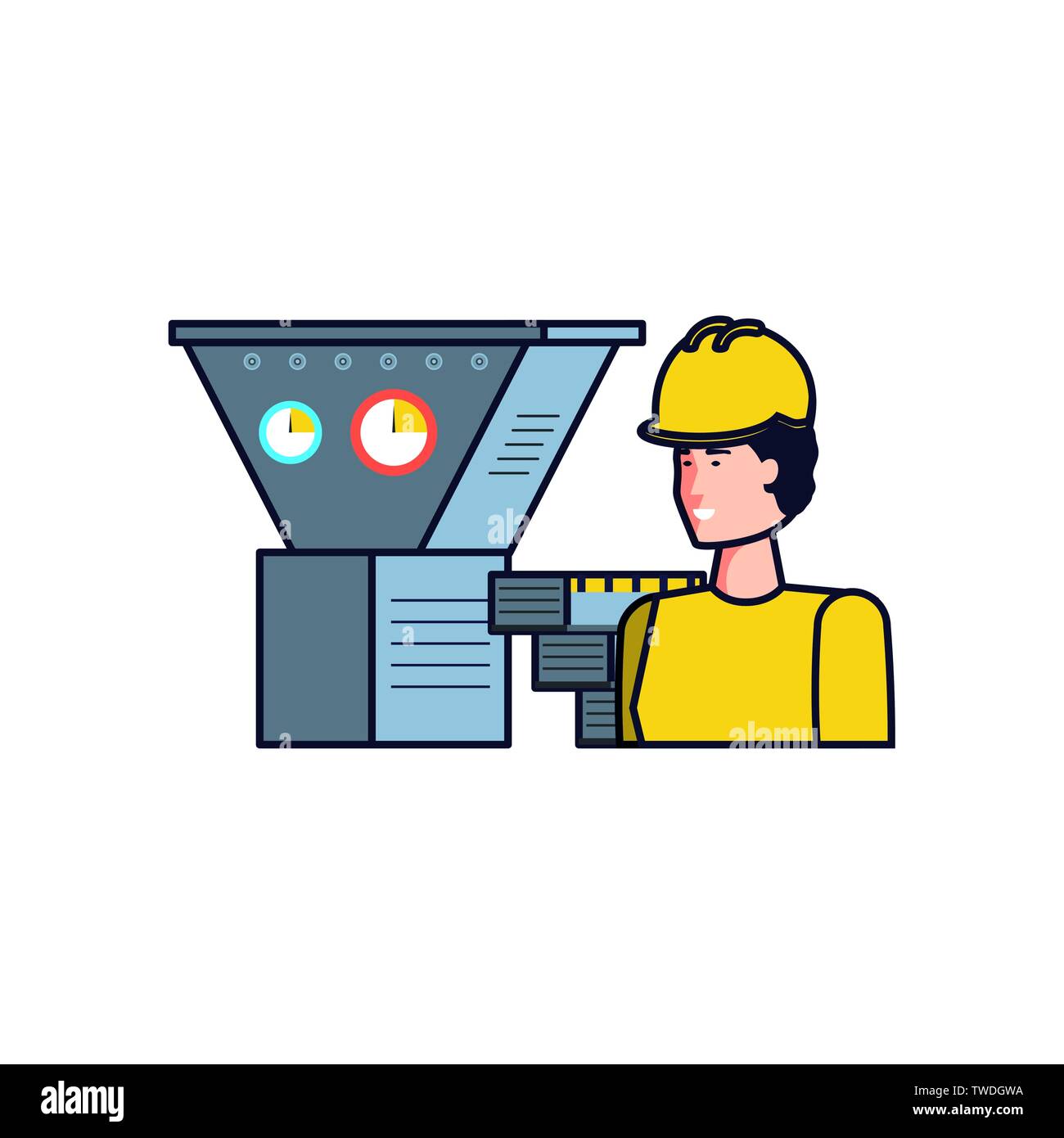 Worker design, Working occupation person job corporate employee and ...