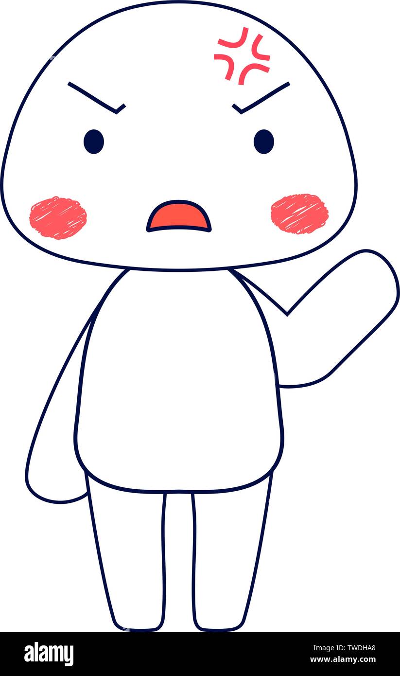 This is an illustration of the cute White man character Stock Vector ...