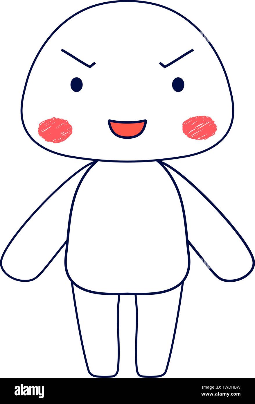 This is an illustration of the cute White man character Stock Vector ...