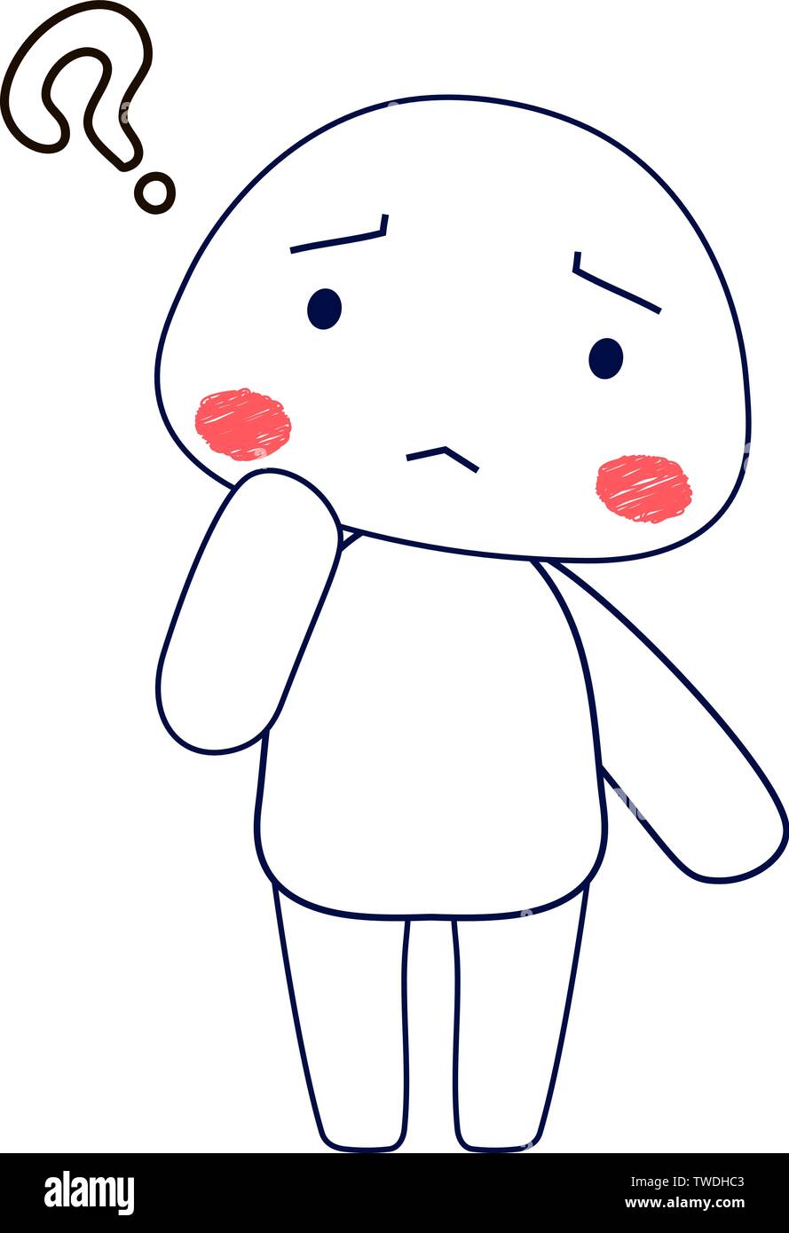 This is an illustration of the cute White man character Stock Vector ...