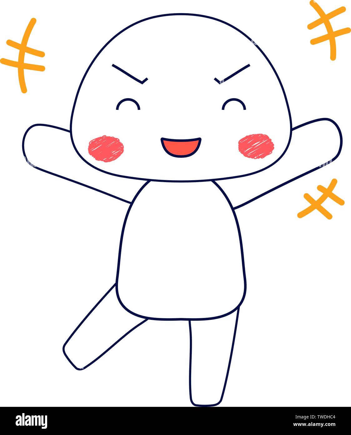 This is an illustration of the cute White man character Stock Vector ...