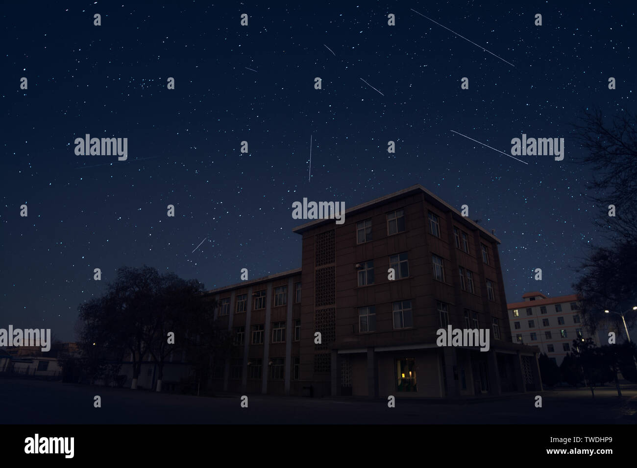 Leo meteor shower Stock Photo - Alamy