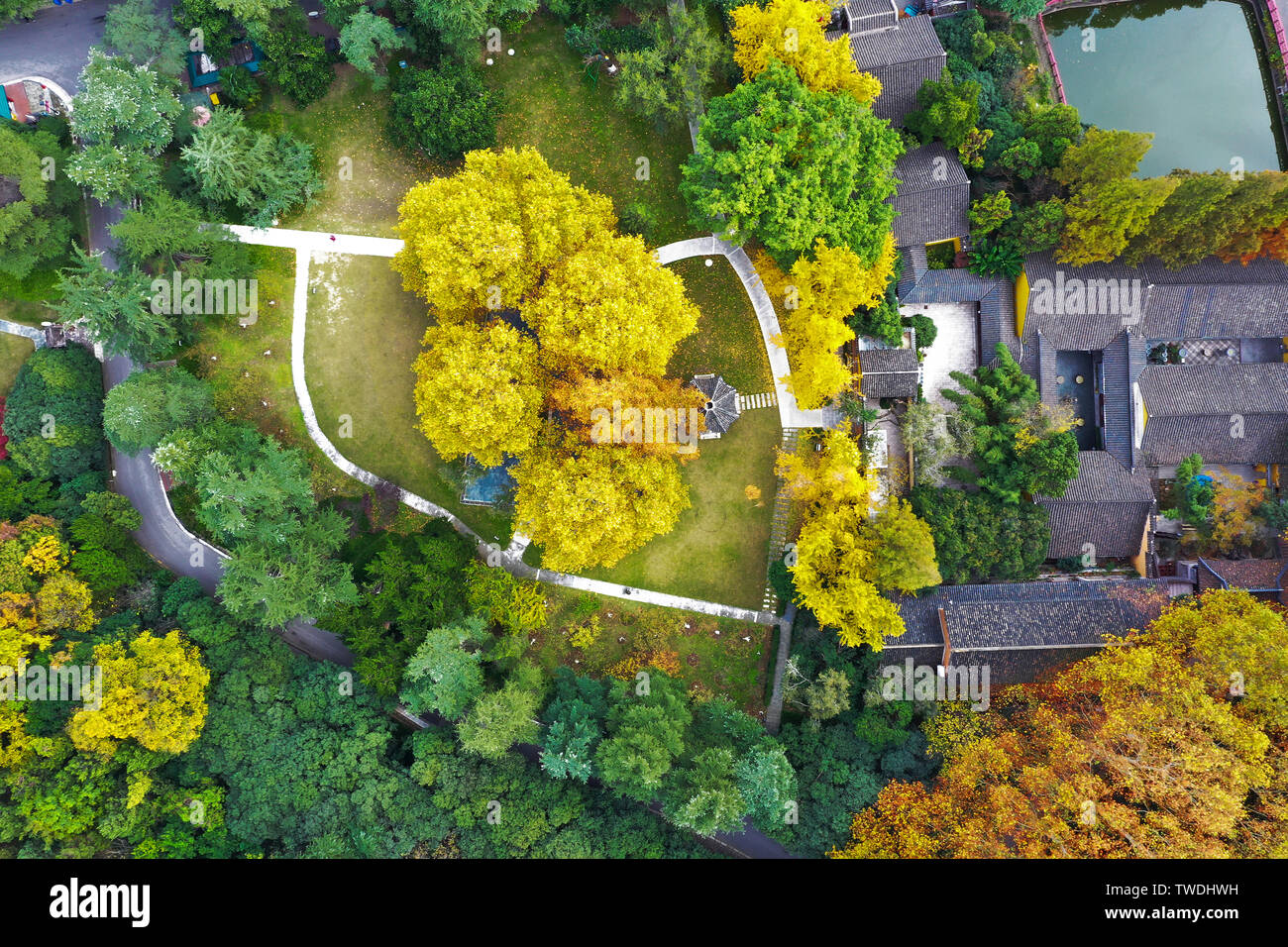 Autumn scenery of Nanjing Yuhuatai Scenic Area Stock Photo - Alamy