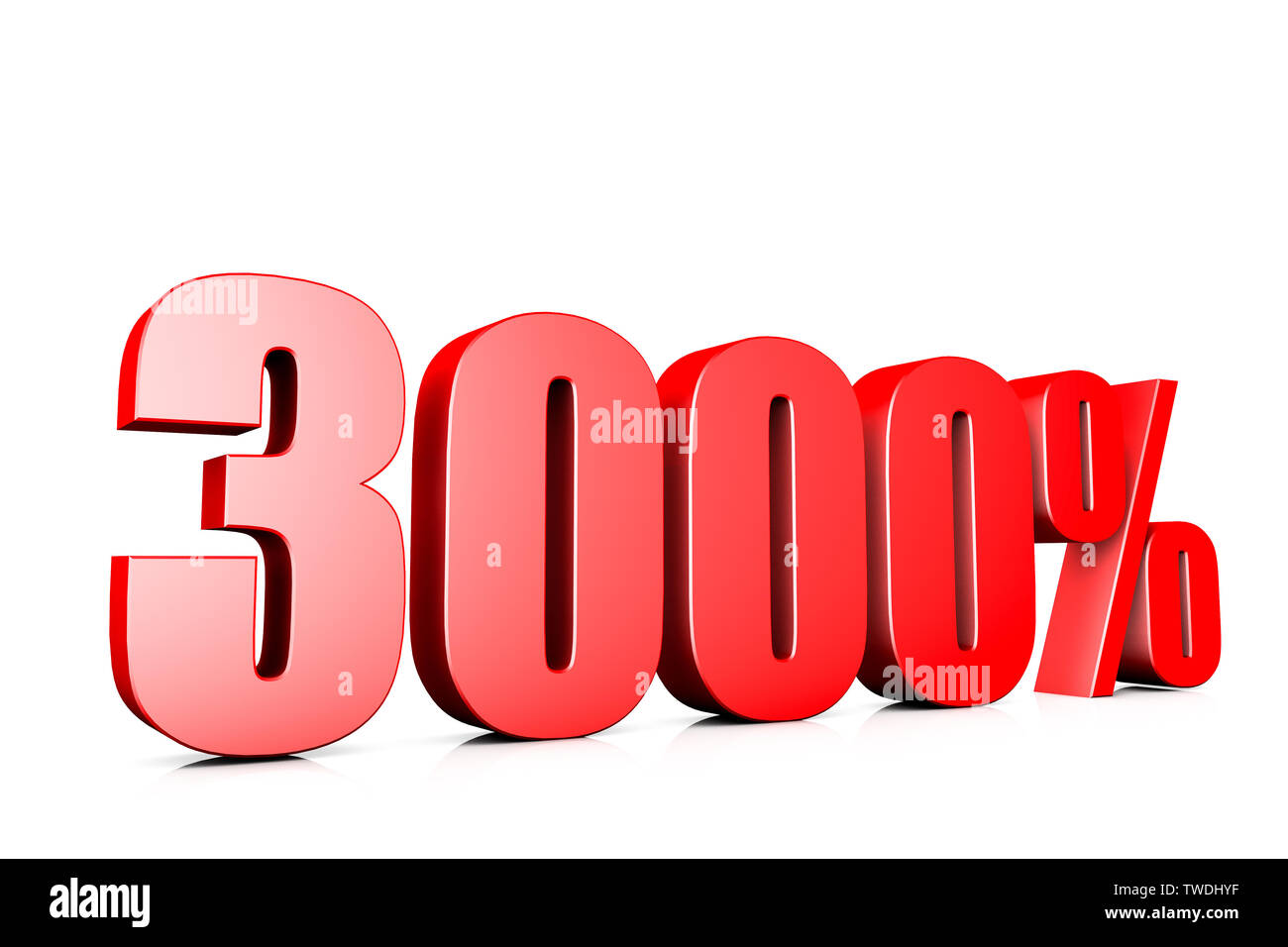 3d illustration sign of 3000 Stock Photo - Alamy