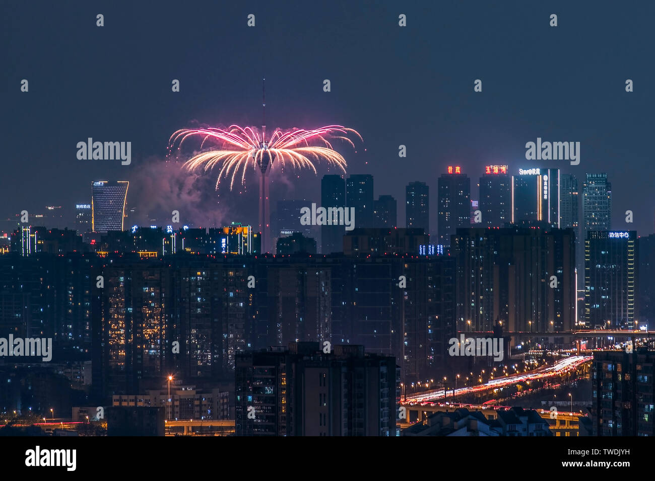 Chengdu 339 Fireworks Show Stock Photo - Alamy