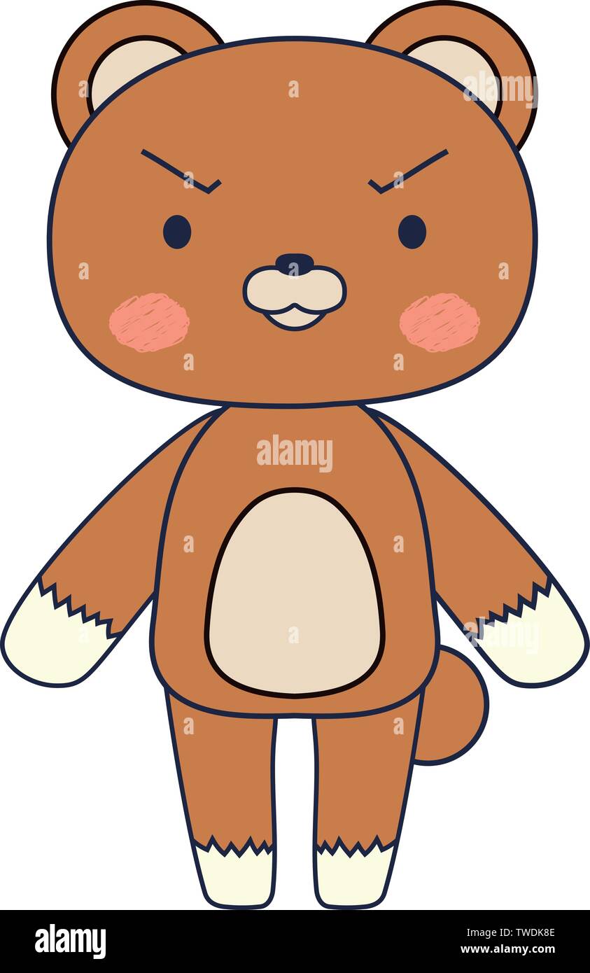 This is a full-length illustration of the cute Bear character set Stock ...
