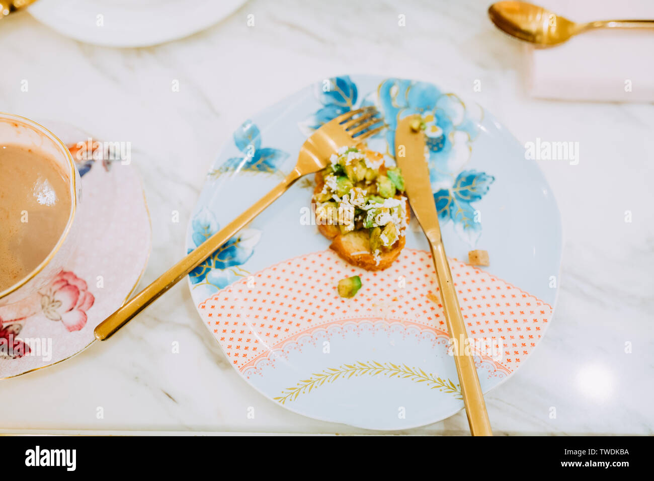 Dessert Macau teacup Stock Photo - Alamy