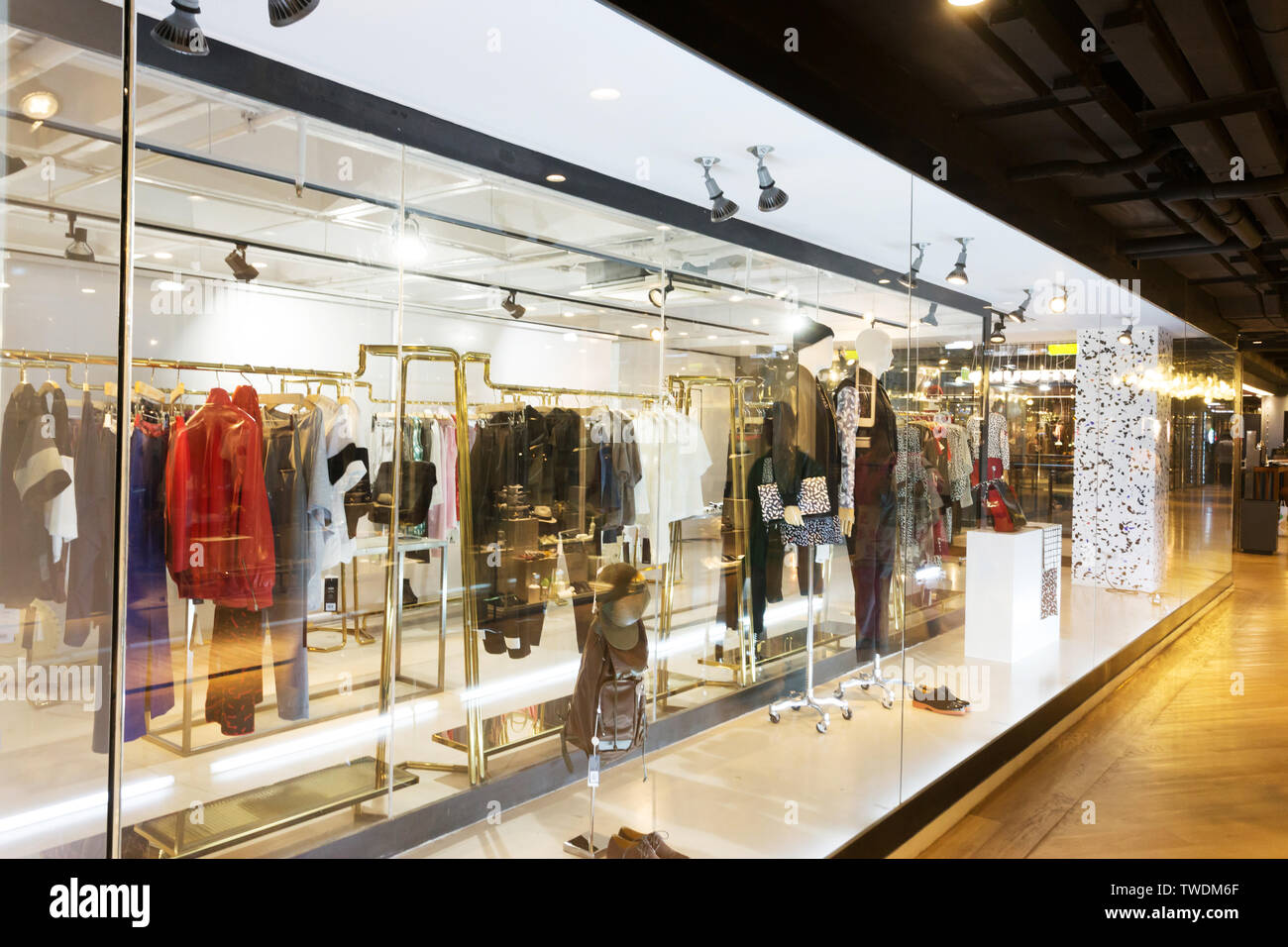 Commercial boutique women s clothing store store hi-res stock ...