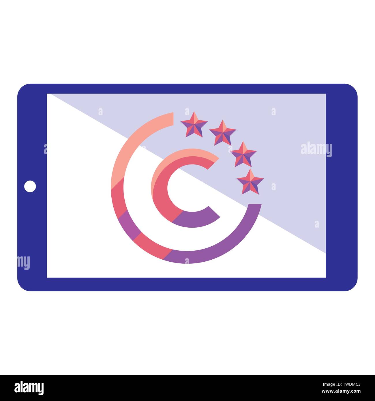 copyright of intellectual digital vector illustration design Stock ...