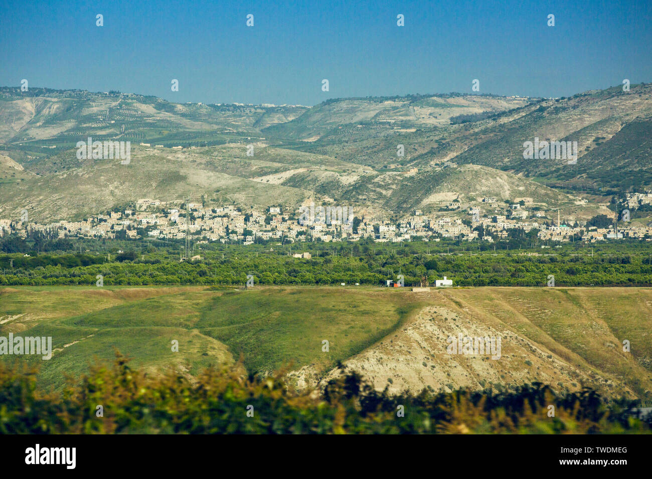 Middle East, Israel, Jerusalem, panorama, church, city, street, road ...
