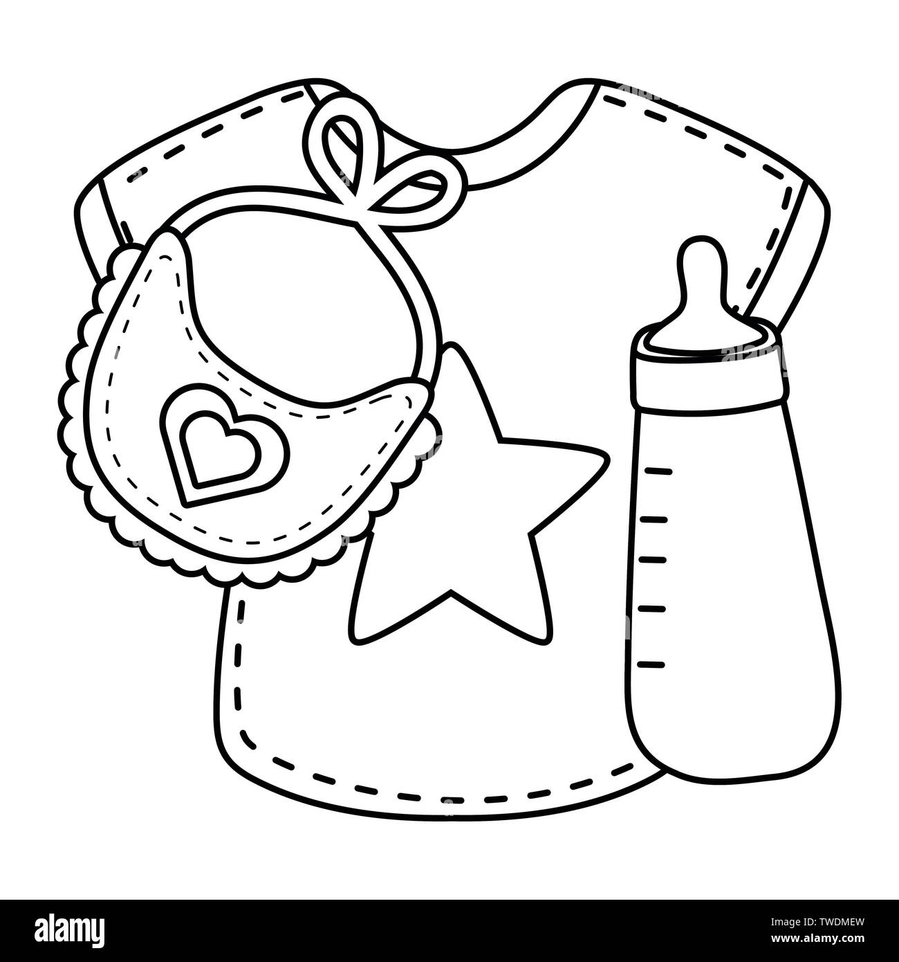 Baby symbol design, Childhood infant birth decoration present little ...