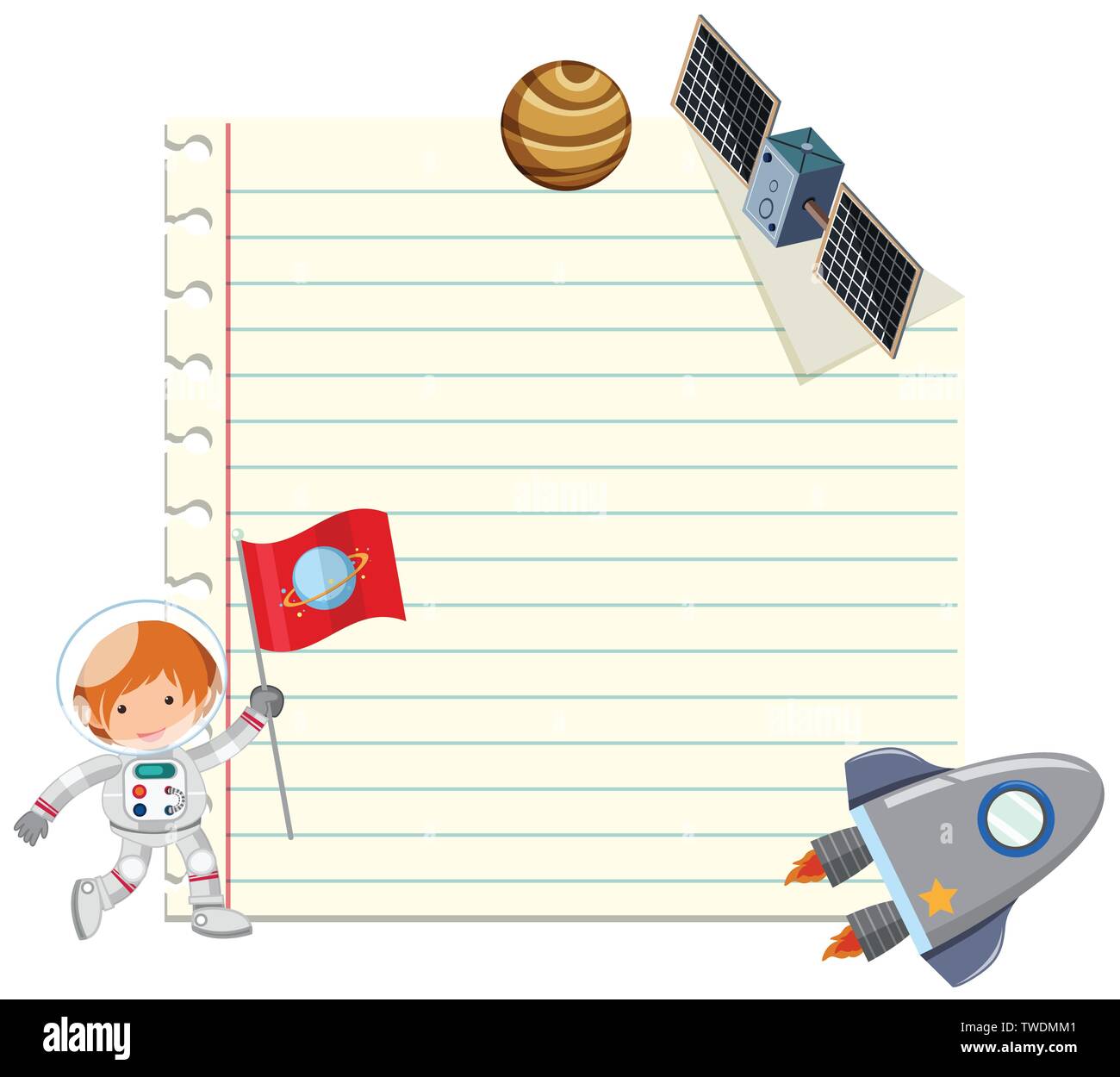 A space on note template illustration Stock Vector Image & Art - Alamy