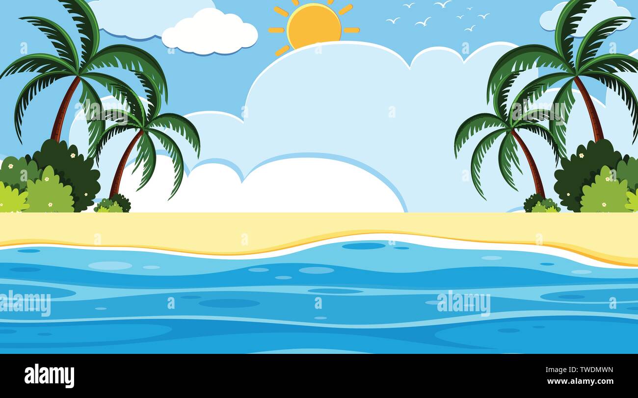 A simple nature scene illustration Stock Vector Image & Art - Alamy