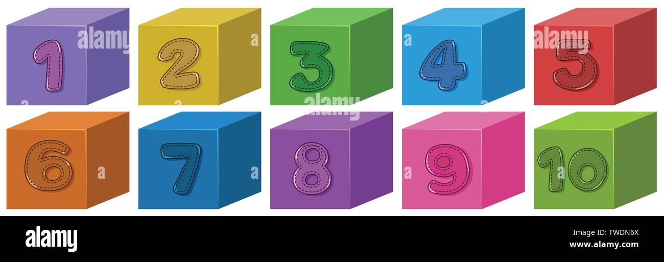 Number box Stock Vector Images - Alamy
