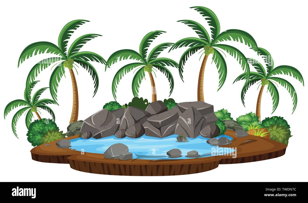 A simple nature landscape illustration Stock Vector Image & Art - Alamy