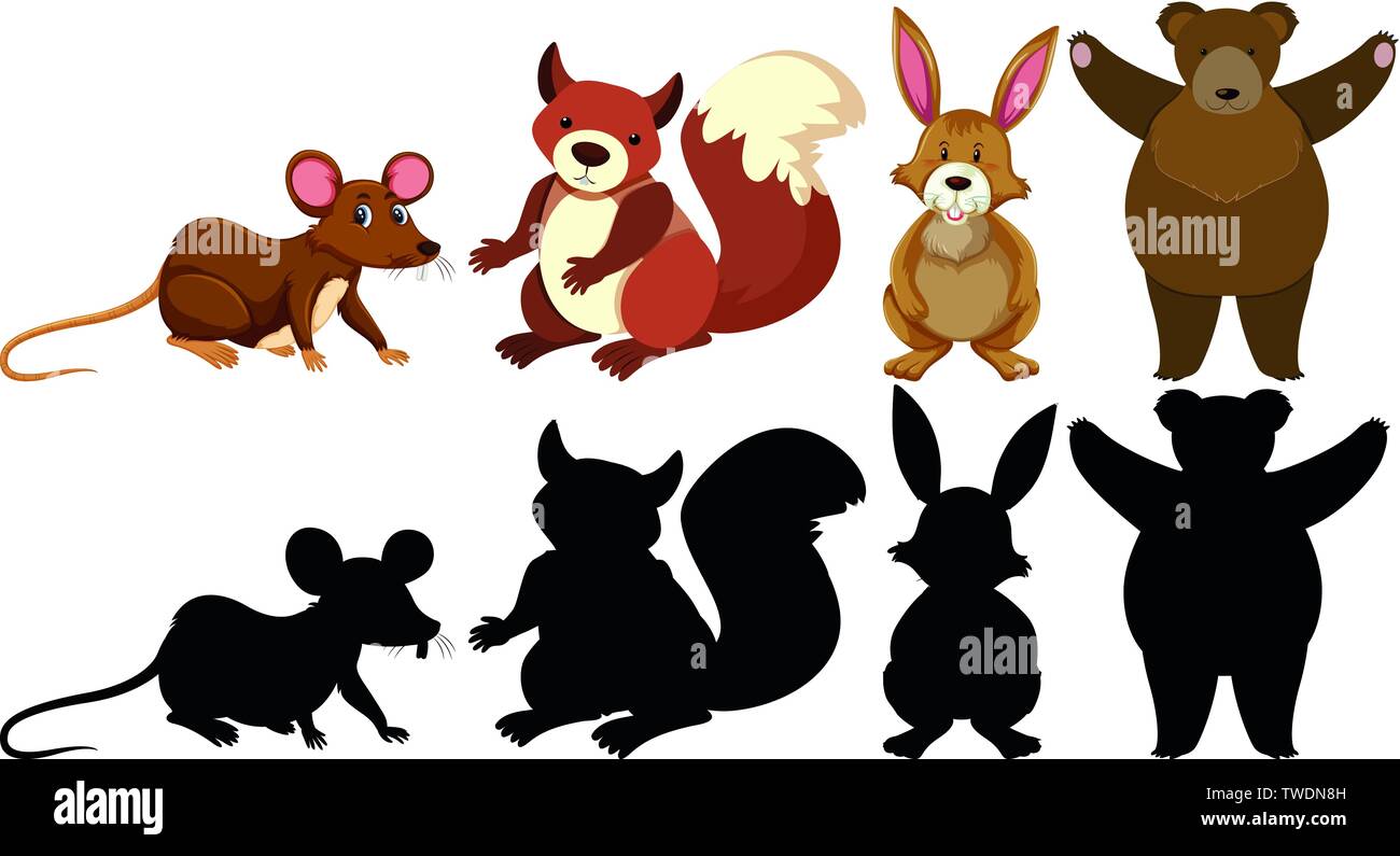 Set of animal character illustration Stock Vector Image & Art - Alamy