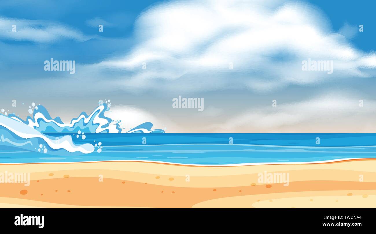 Simple beach Stock Vector Images - Alamy