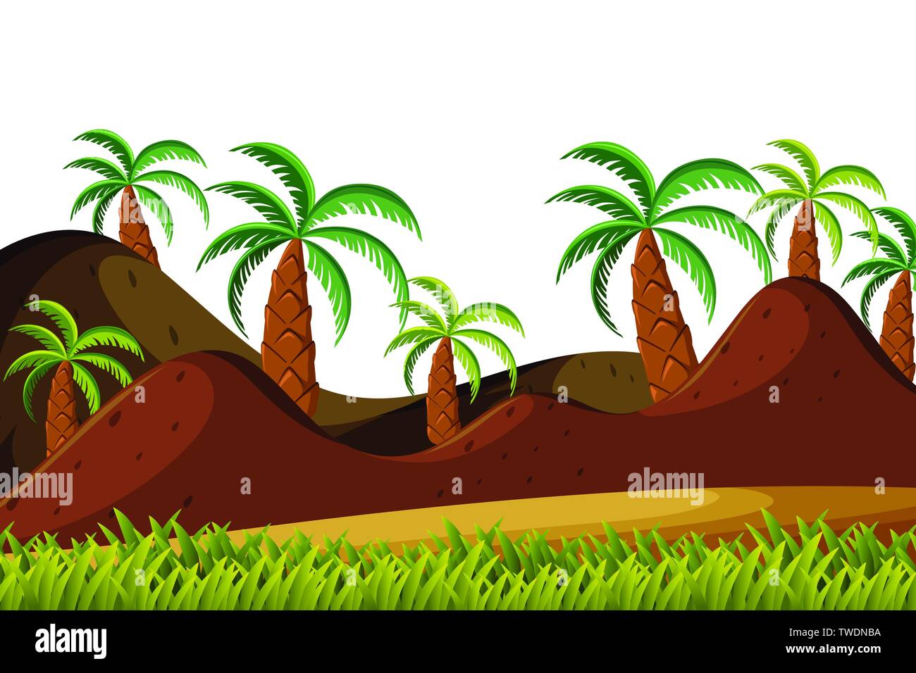 A prehistoric scene landscape illustration Stock Vector Image & Art - Alamy
