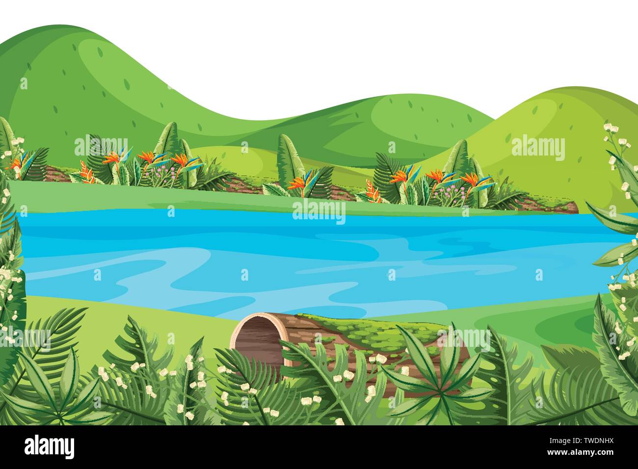 A green nature templaye illustration Stock Vector Image & Art - Alamy