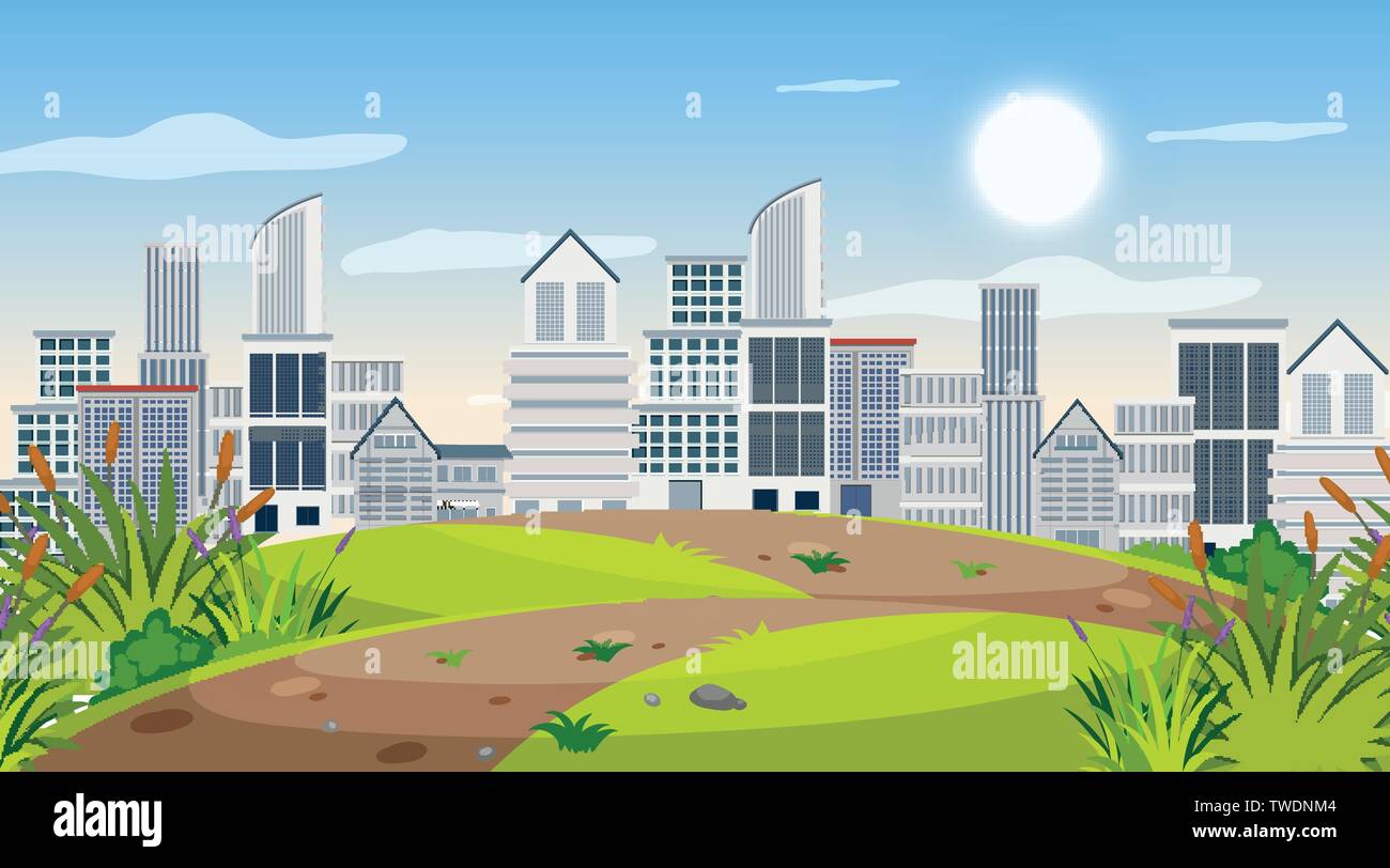 View from country park Stock Vector Images - Alamy