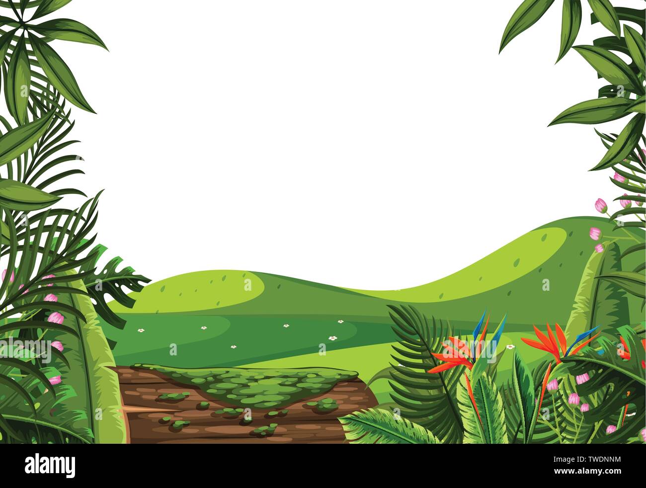 An outdoor nature landscape illustration Stock Vector Image & Art - Alamy