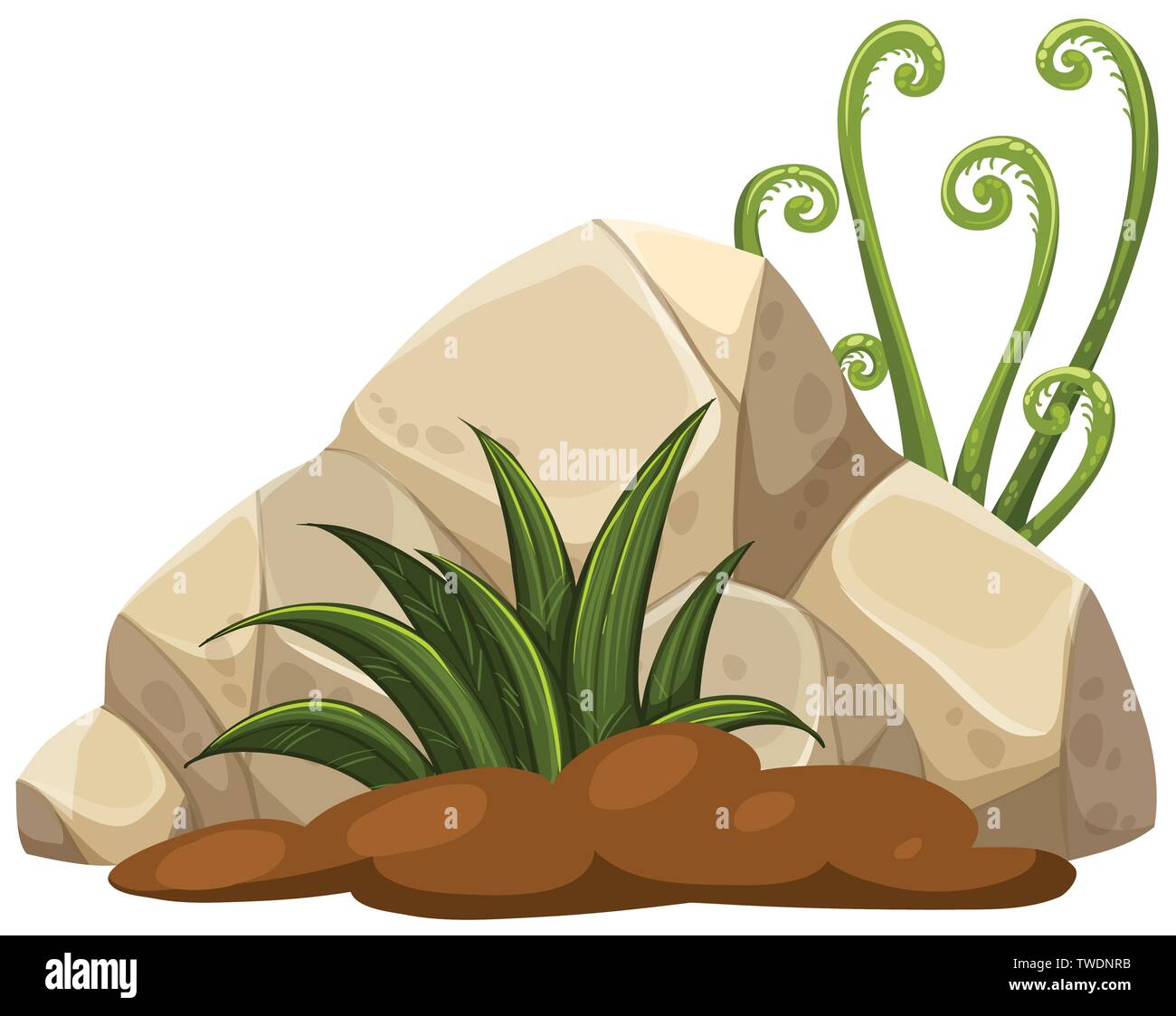 A nature stone for decoration illustration Stock Vector Image & Art - Alamy
