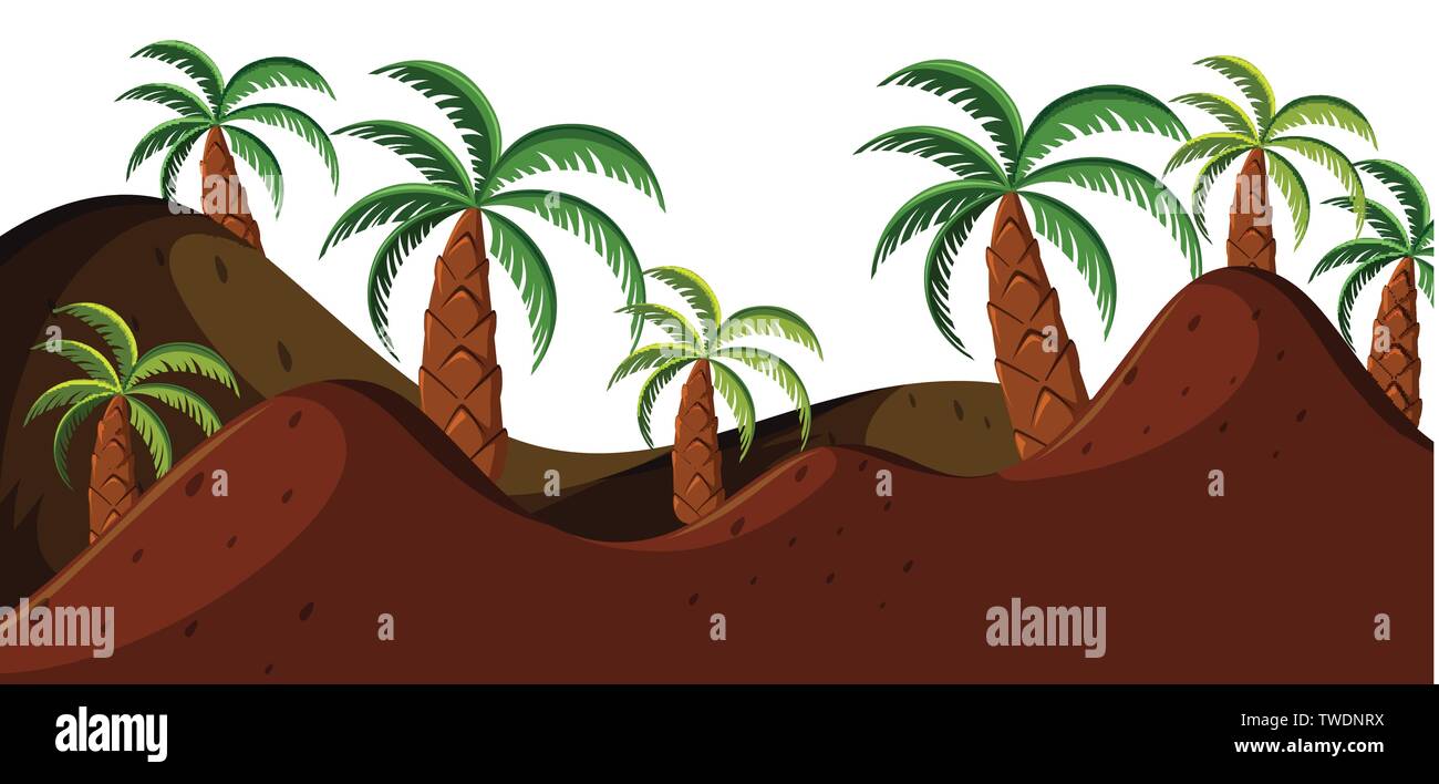 A prehistoric scene background illustration Stock Vector Image & Art ...